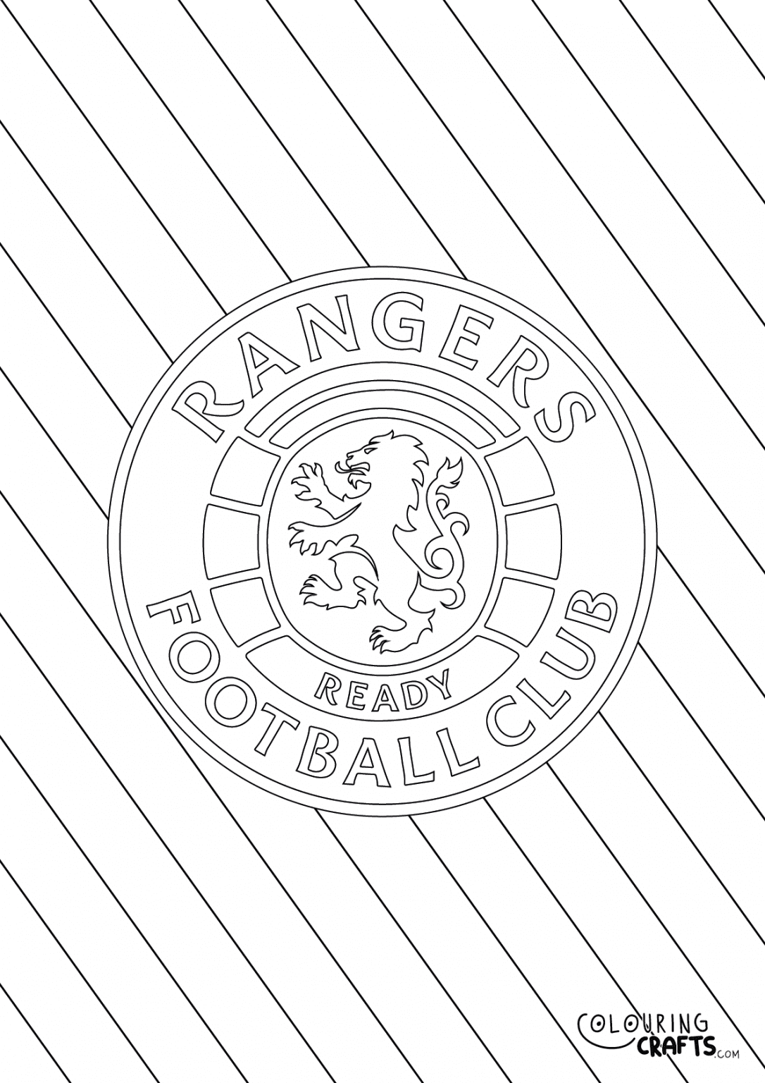 Free Rangers Football Downloadable Colouring Pages - Colouring Crafts