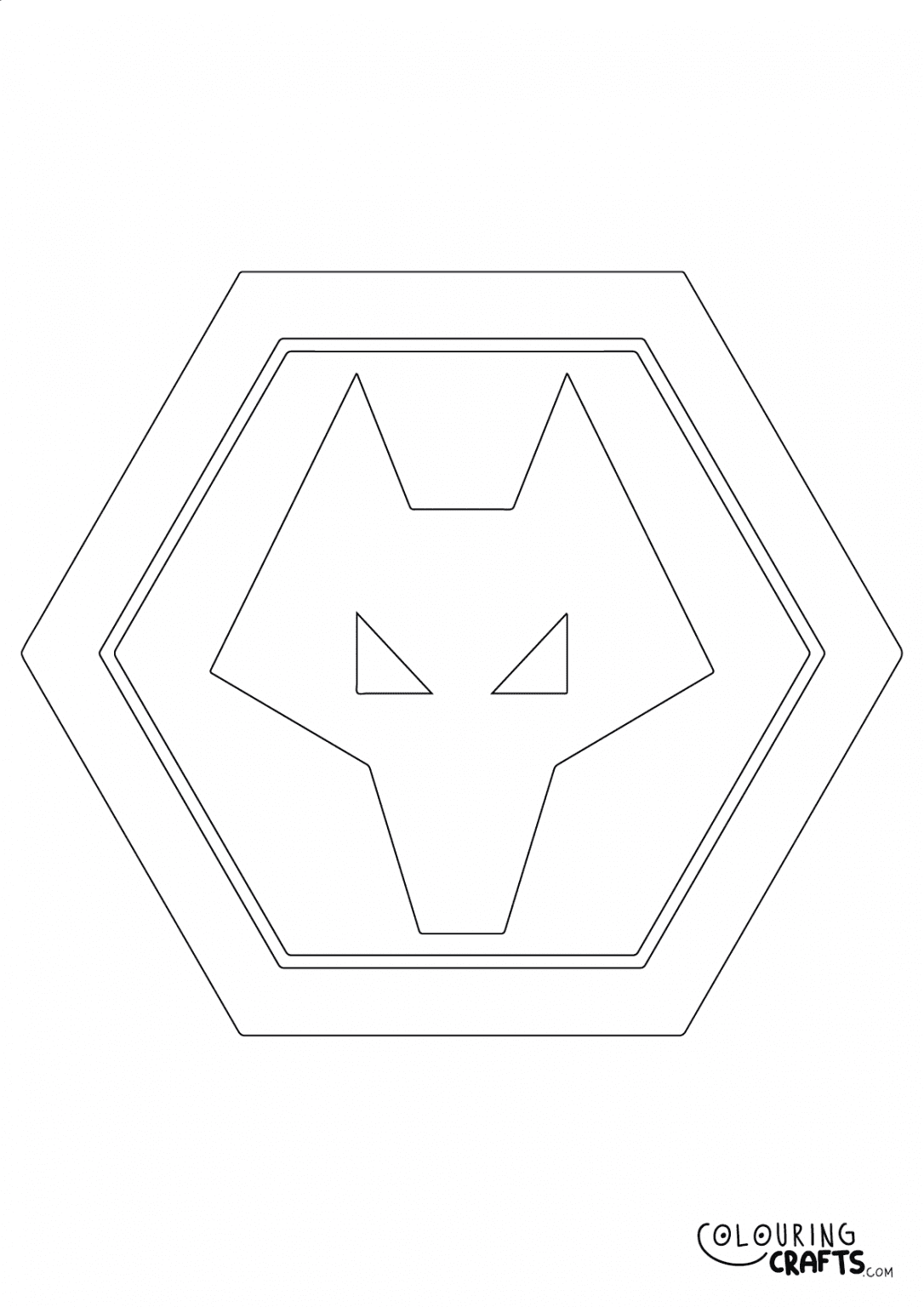 Wolverhampton Wanderers Wolves Badge Printable Colouring Page ...