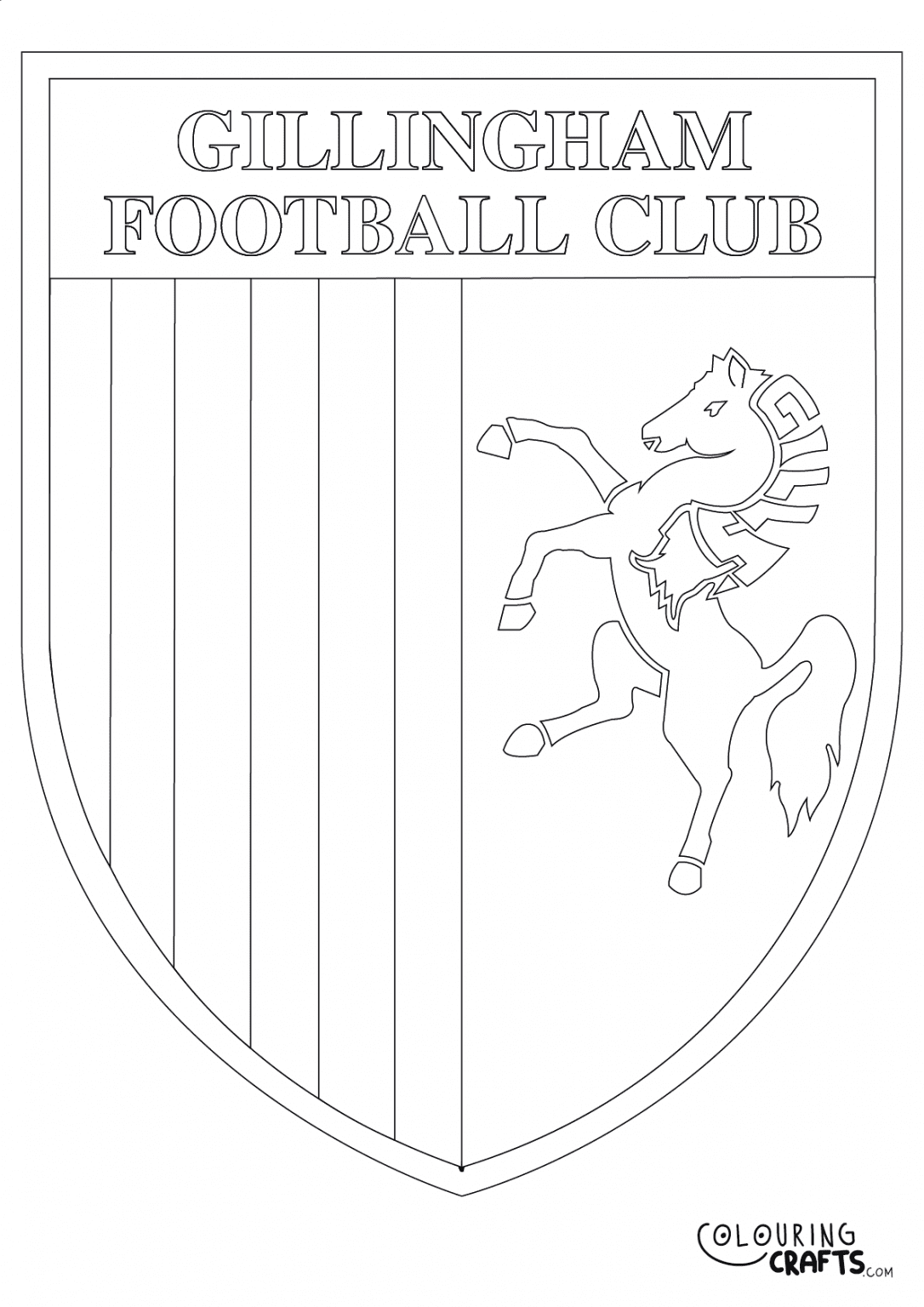 Free Gillingham FC Downloadable Colouring Pages - Colouring Crafts