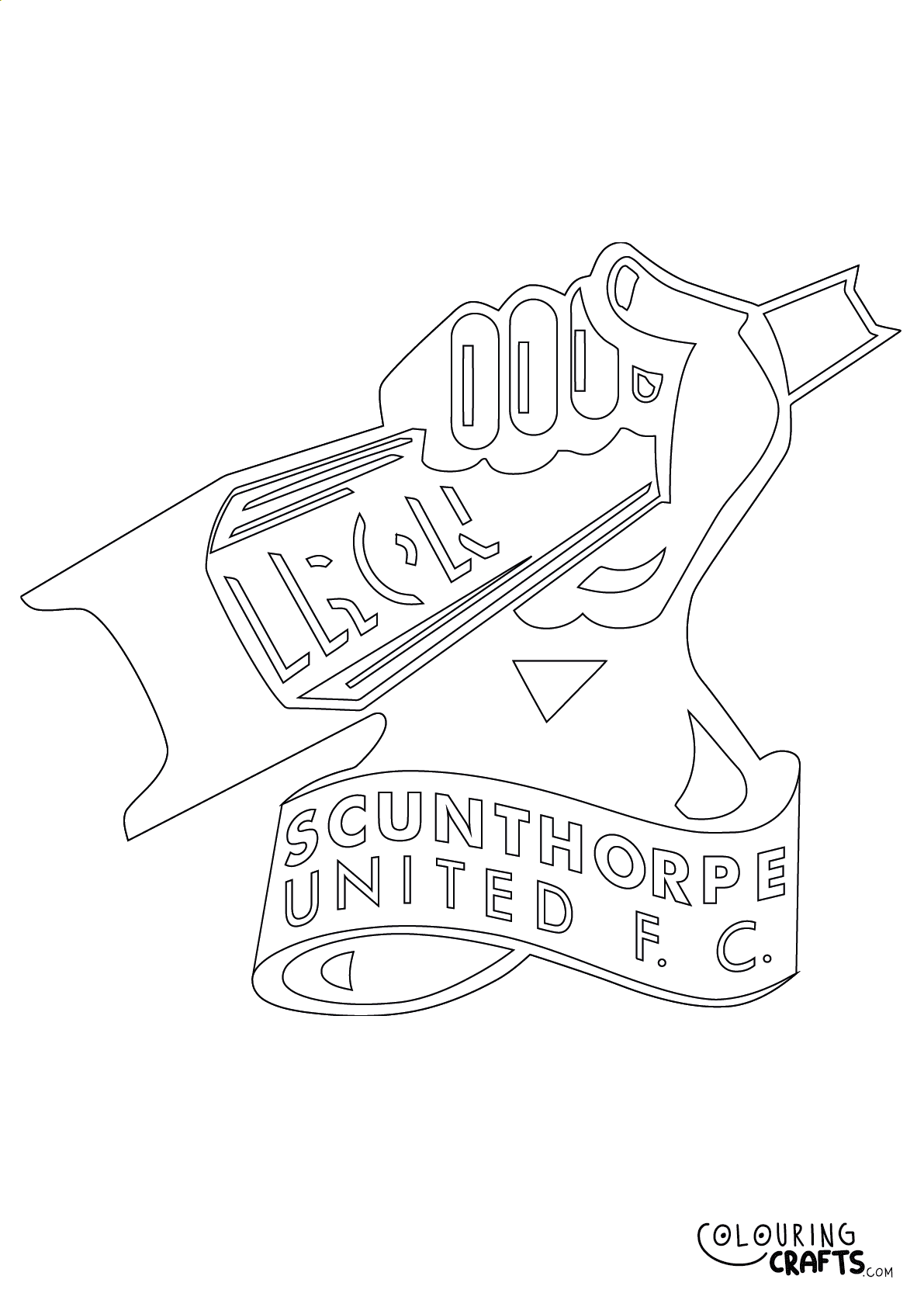Scunthorpe United Badge Printable Colouring Page Colouring Crafts Scunthorpe United Badge Printable Colouring Page Colouring Crafts