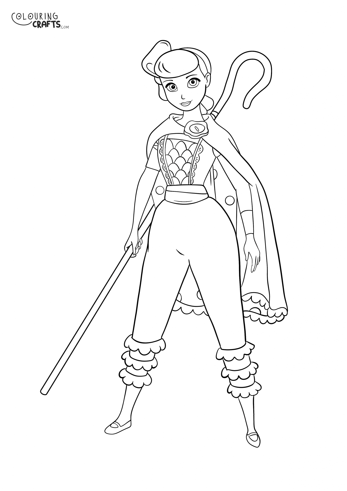 Toy Story Bo Peep Colouring Page Colouring Crafts
