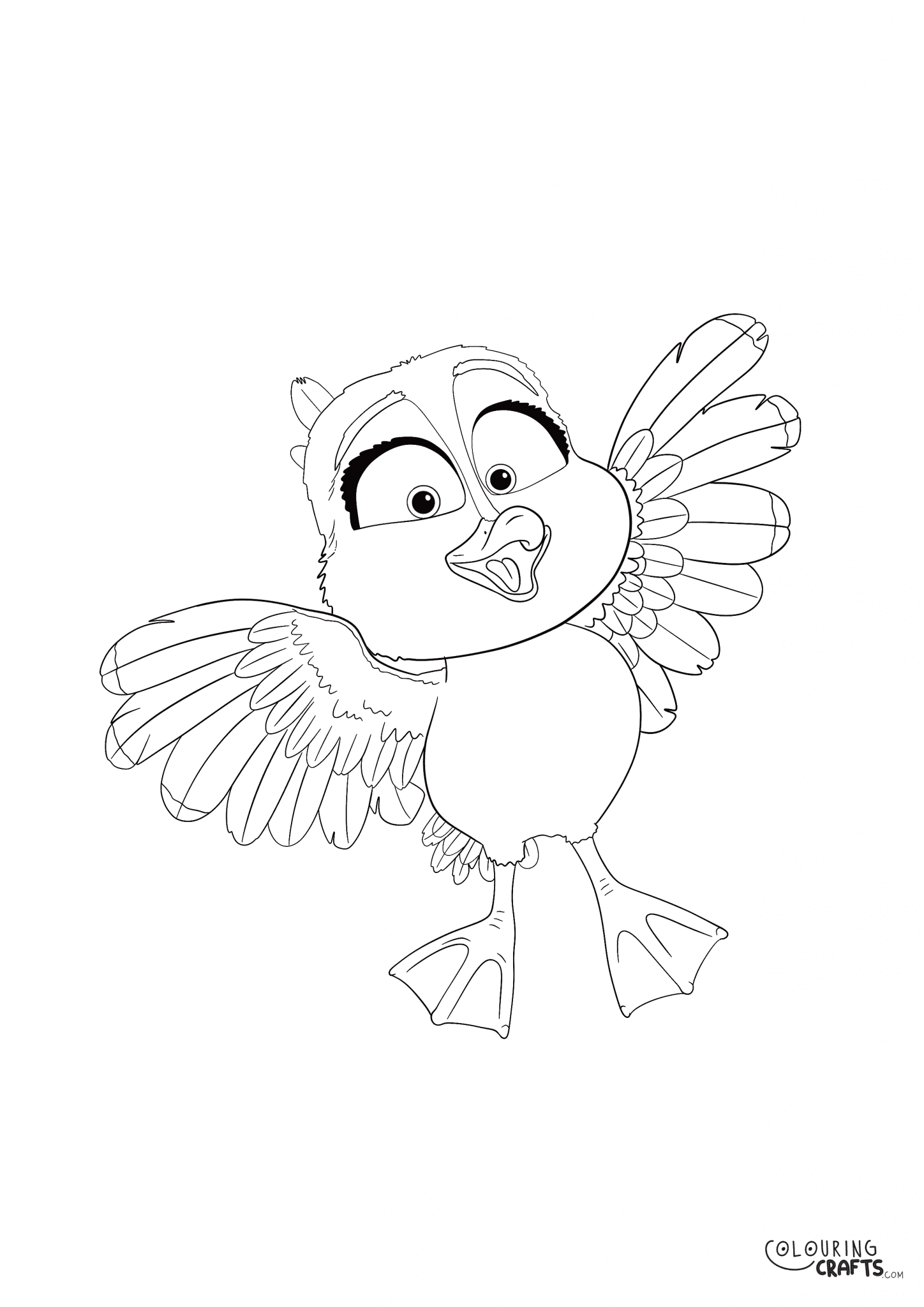 Migration Gwen Colouring Page - Colouring Crafts