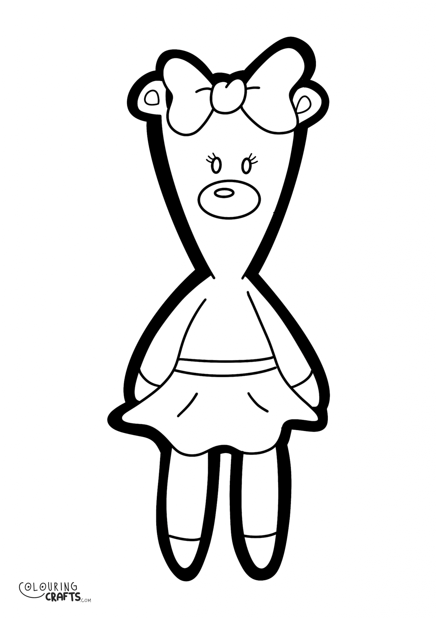 Lottie Mr Bean Colouring Page - Colouring Crafts