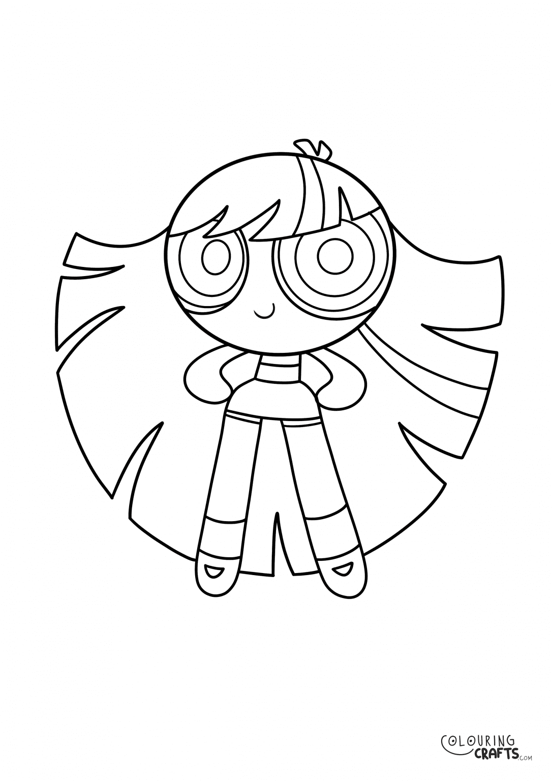 Bliss Powerpuff Girls Colouring Page - Colouring Crafts