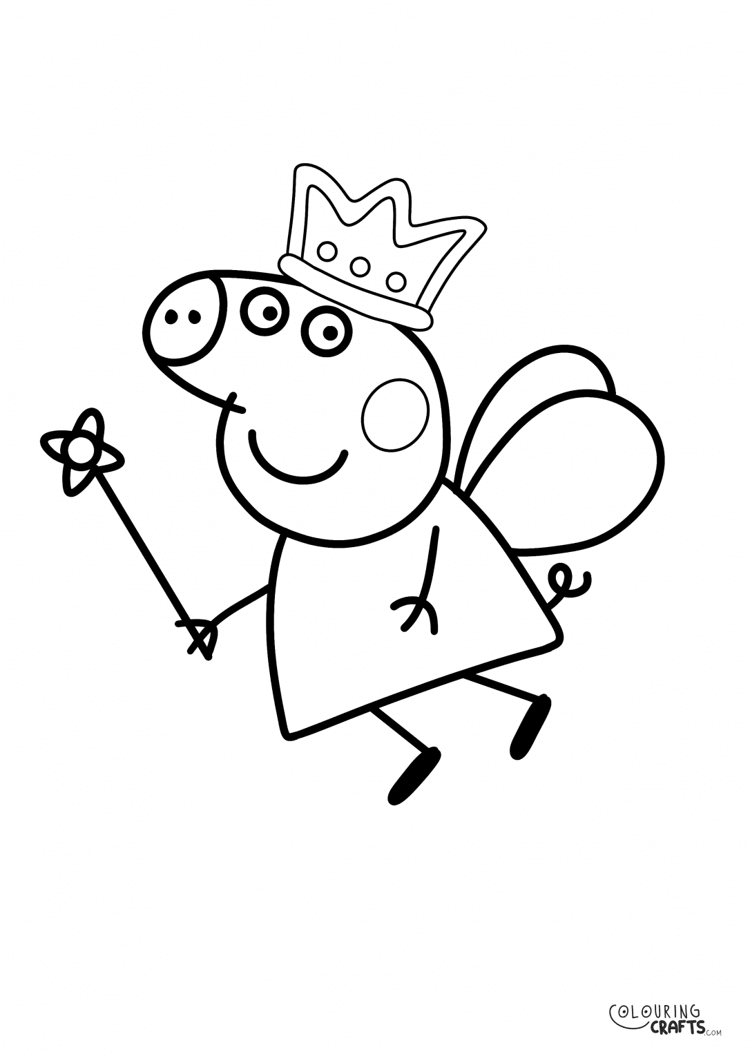 Easter Peppa Pig And George Pig Colouring Page - Colouring Crafts