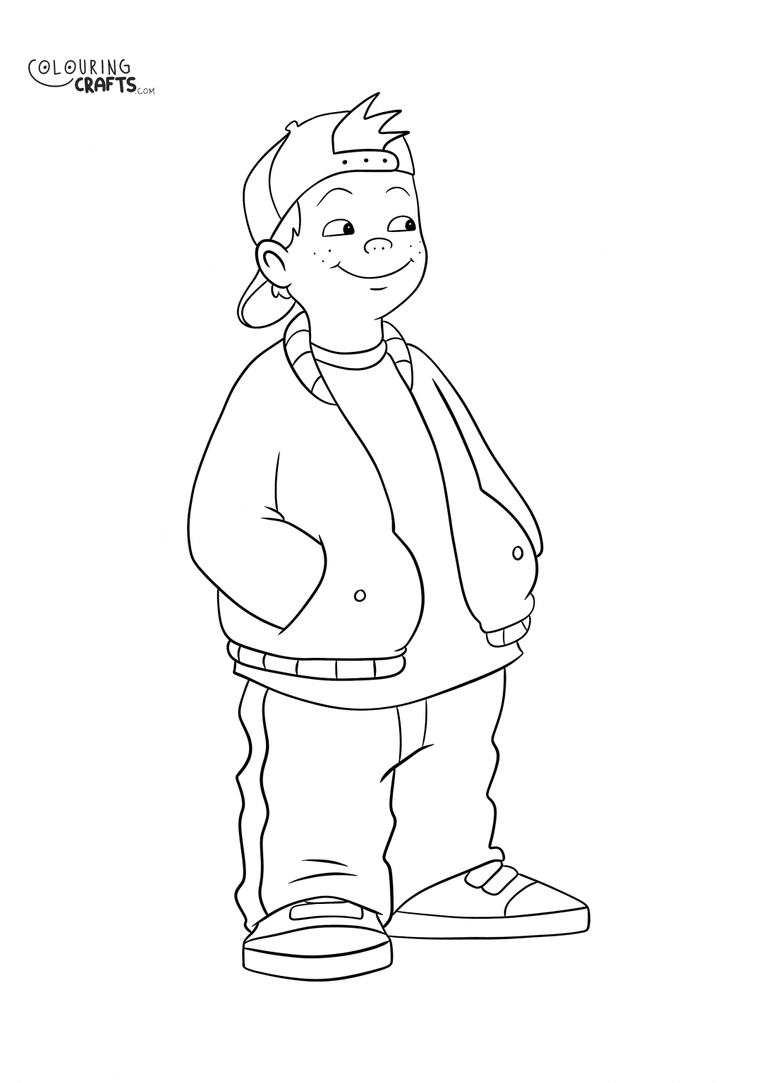 TJ Recess Colouring Page - Colouring Crafts